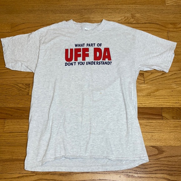 Vintage | Shirts | Vintage 9s Norwegian Uff Da Tshirt L | Poshmark